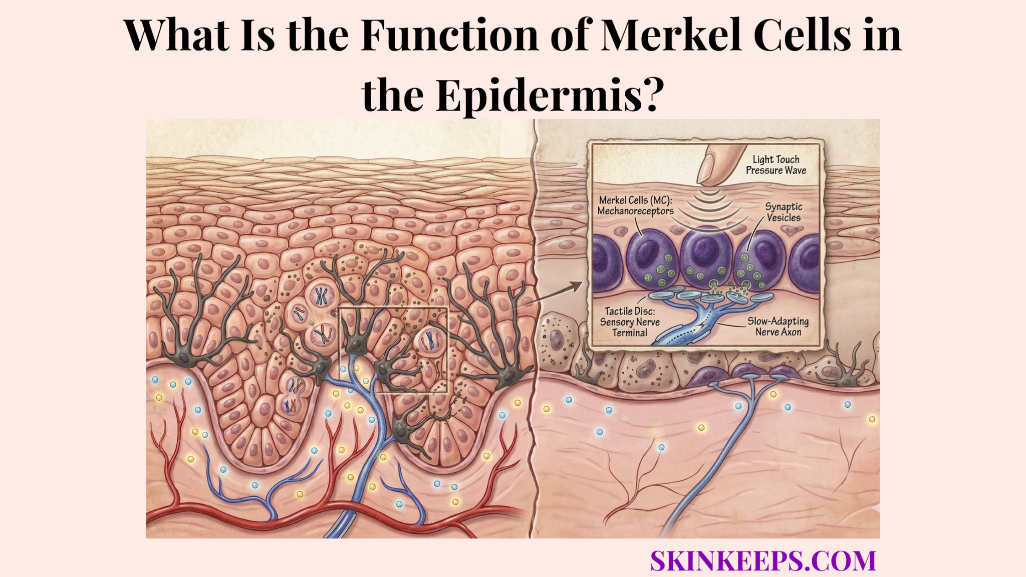 What Is the Function of Merkel Cells in the Epidermis?